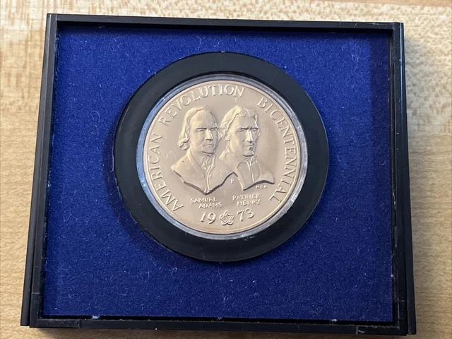 VINTAGE 1973 AMERICAN Revolution Bicentennial Silver Coin Commemorative ...