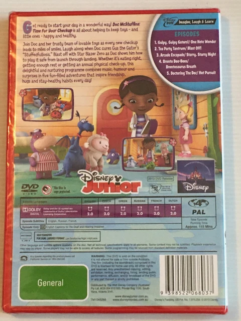 DOC MCSTUFFINS - Time For Your Checkup - R4 DVD (Brand New and Sealed ...