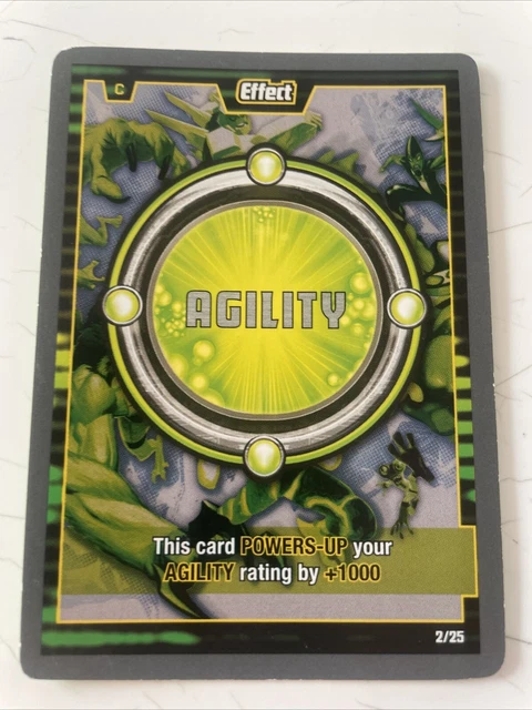 BEN 10 ALIEN Adventures Collectable Card Agility Effect 2/25 Trading ...