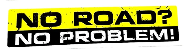 AUFKLEBER 4X4 NO Road No Problem Allrad Offroad Autoaufkleber Tatoo ...