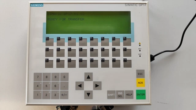 SIEMENS OP 17/DP Operator Panel mit LC-Display (6AV3617-1JC20-0AX1) EUR ...