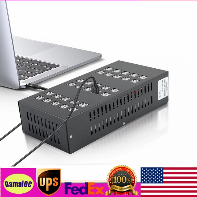 MULTI 60 PORT USB Charging Station Hub Desktop Cell Phone Charger ...