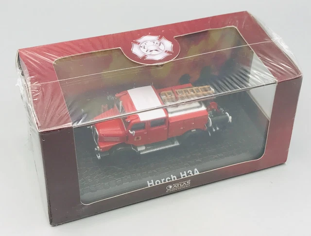 ATLAS EDITIONS COLLECTIONS Fire Engine 1:72 Scale Horch H3A New ...