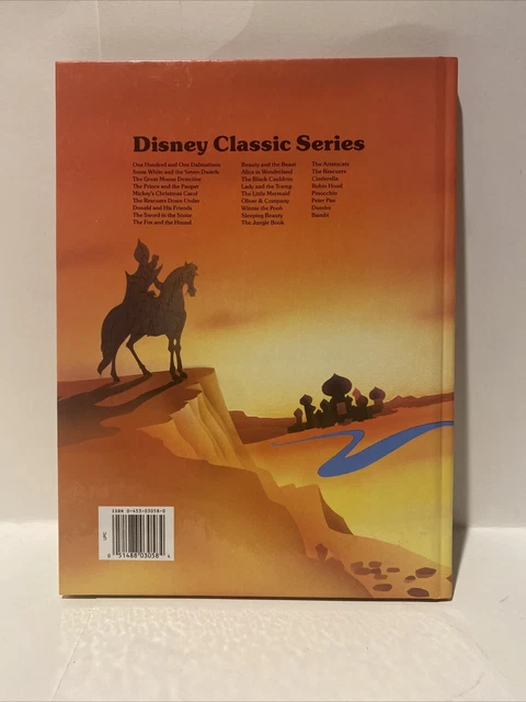 DISNEY CLASSIC SERIES Aladdin Hardcover Book Storybook Vintage 1993 ...