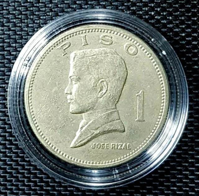 RARE 1974 PILIPINAS 1 Piso "JOSE RIZAL" Coin, Ø33mm (+FREE1 coin ...