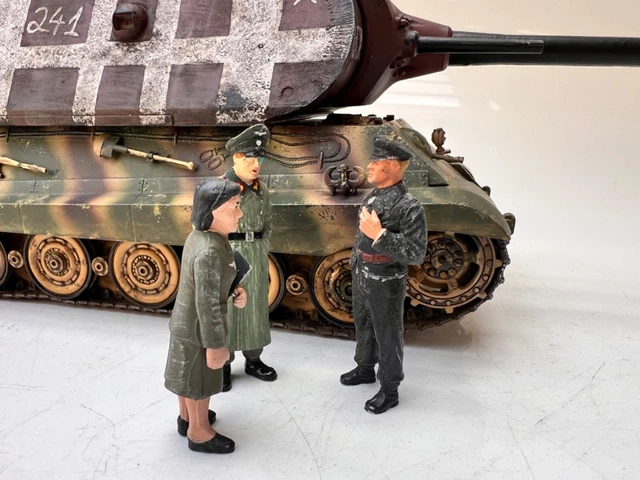 1:35 VK VERSUCHSTRÄGER Tiger II Sdkfz 182 mit Maus-Turm Kit gebaut pro ...