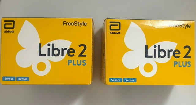 FREESTYLE LIBRE 2 plus Sensor Glucose Monitoring System x 2 sensors ...