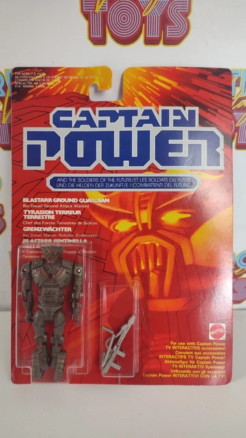 BLASTARR GROUND GUARDIAN Captain Power Action Figure Moc Mattel 1987 ...