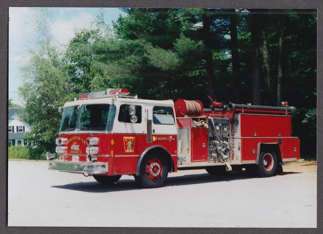 MANCHESTER NH FD FMC Pumper Engine #12 fire truck photo £9.23 - PicClick UK