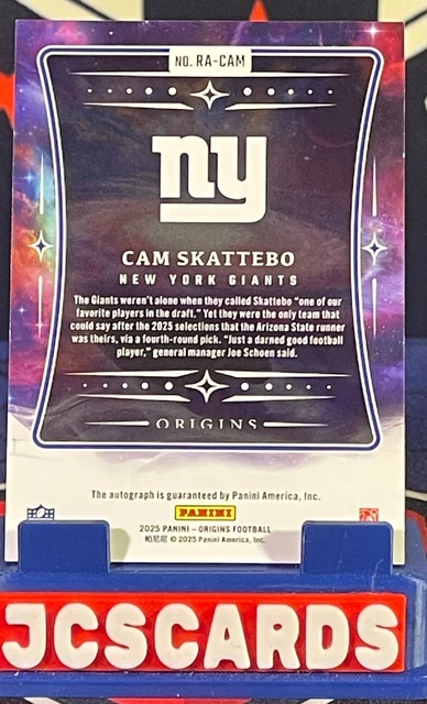 2025 PANINI ORIGINS - Rookie Autographs Cam Skattebo #RA-CAM (AU, RC) $275.41 - PicClick CA