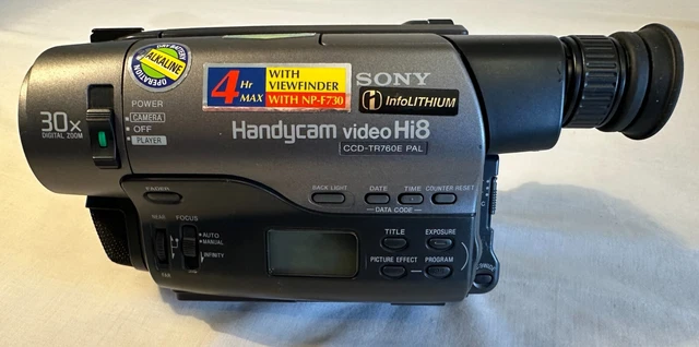 SONY HANDYCAM VIDEO Hi8 CCD-TR70E PAL with digitiser / video grabber ...