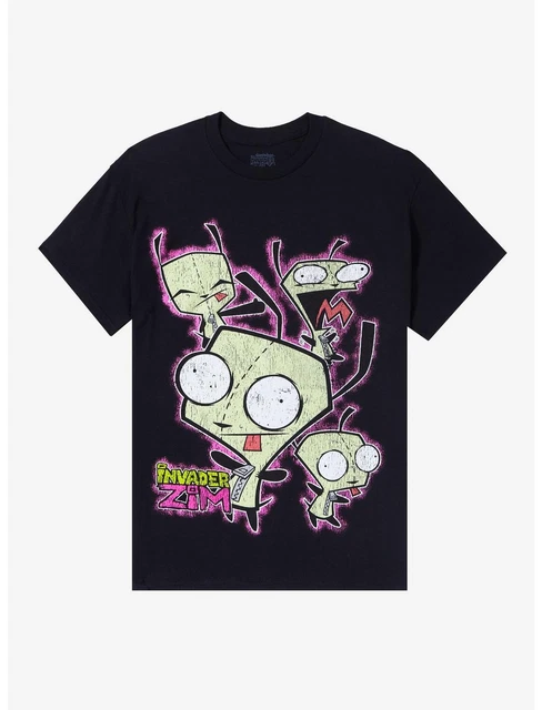 SALE! INVADER ZIM Gir Distressed Collage T-Shirt £6.35 - PicClick UK