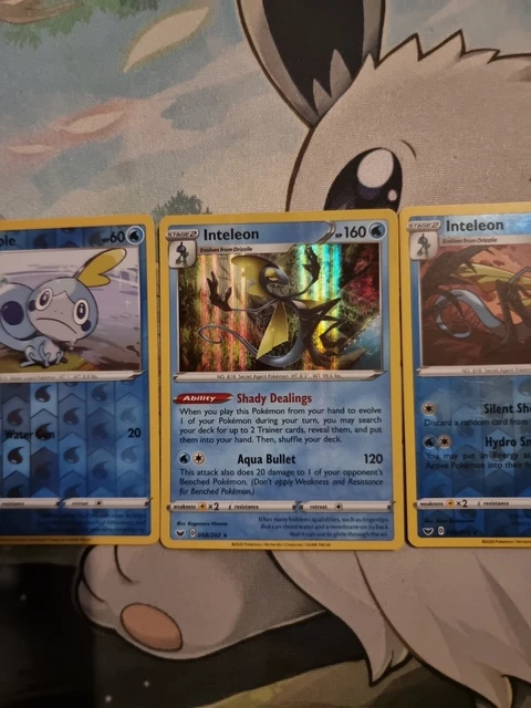 POKEMON CARD INTELEON evolution line sword & shield base set holo ...