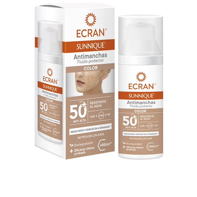 SOLAIRES ECRAN UNISEX ECRAN SUNNIQUE antimanchas color SPF50+ 50 ml EUR ...