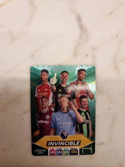 PANINI ADRENALYN XL 2025 Premier League - RARE Invincible Emerald Card ...