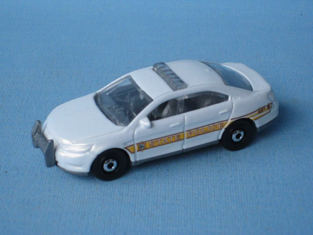 MATCHBOX FORD POLICE Interceptor Black State police Car Toy Model 75mm ...