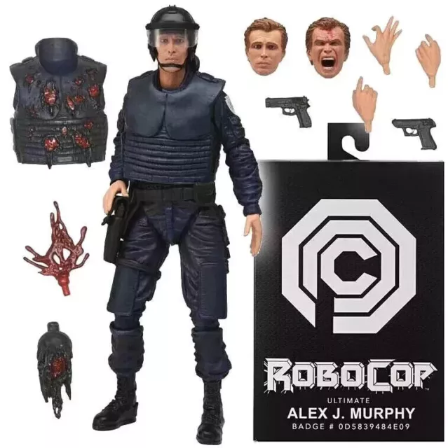 NECA ROBOCOP ALEX Murphy OCP Uniform 7" Ultimate Action Figure Model ...
