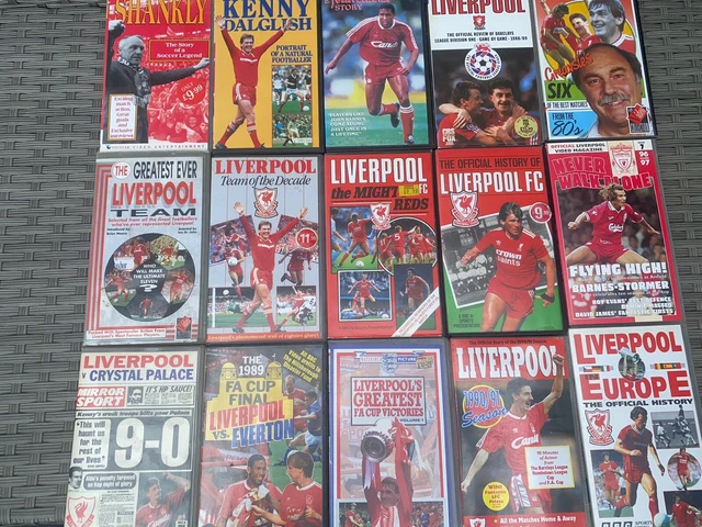 VINTAGE LIVERPOOL FC VHS Tapes Bundle FA Cup Shankly Dalglish ...