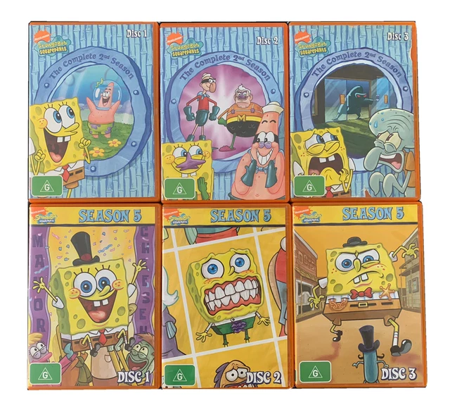 SPONGEBOB SQUAREPANTS - Complete Season 2 and Season 5 DVD Set ...