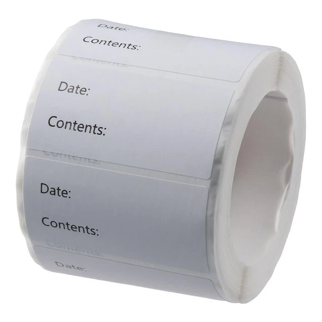 REMOVABLE FREEZER LABELS Easy Clean Food Date Labels for Kitchen EUR 11 ...