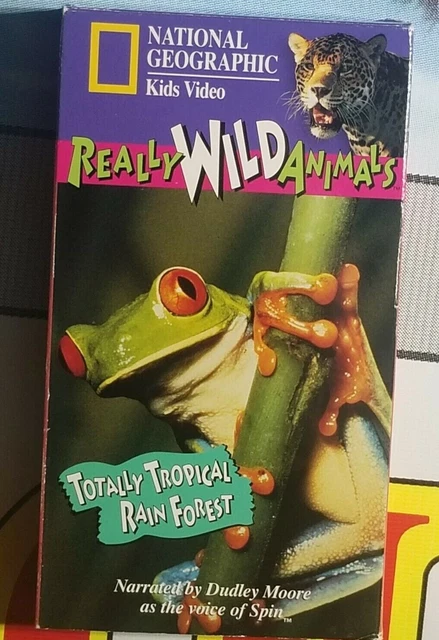 VHS NATIONAL GEOGRAPHIC - Really Wild Animals Totally Tropical Rain ...