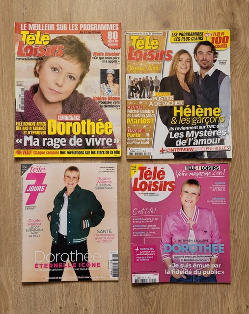 RARE 4 MAGAZINES Hélène et les garçons Hélène Rolles Dorothée Télé ...