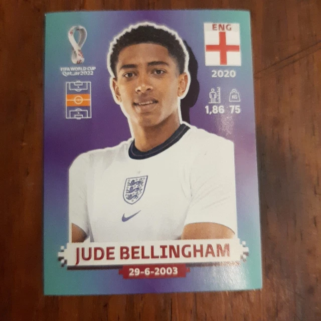 STICKER PANINI FIFA World Cup Qatar 2022 Jude Bellingham England ...
