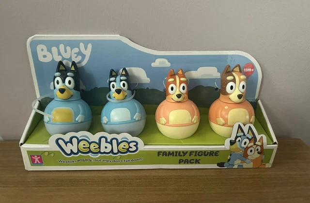 BLUEY WEEBLES FOUR Pack Weebles Wobble Preschool Figures £11.99 - PicClick UK