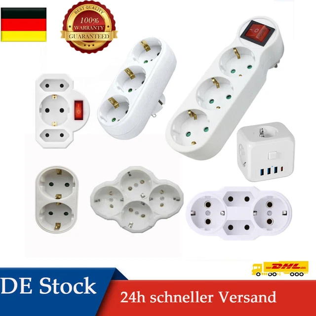 3-7X SOCKET SOCKET strip EU multiple socket socket distributor DHL £8. ...