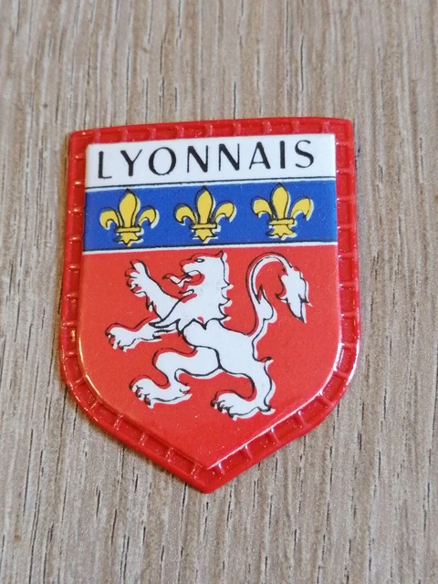 ÉCUSSON BADGE BLASON publicitaire armoiries REGILAIT région lyonnais EUR 2,00 - PicClick FR