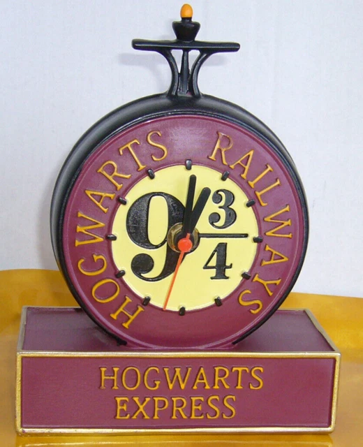 HARRY POTTER HOGWARTS Express Railway 20 cm tall station clock ornament ...