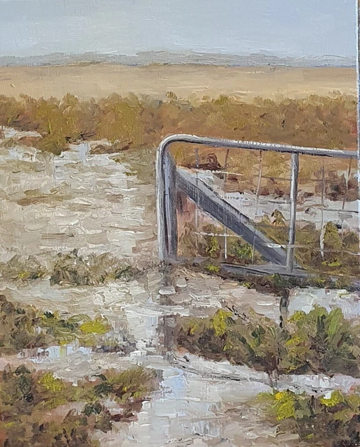 AUSTRALIAN LANDSCAPE ORIGINAL Oil Painting Riverina Cheryl Mahon Art ...