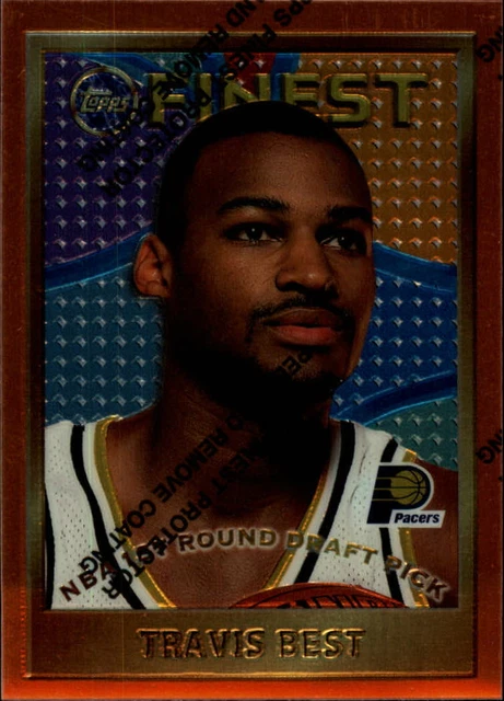 1995-96 FINEST INDIANA Pacers Basketball Card #133 Travis Best Rookie ...