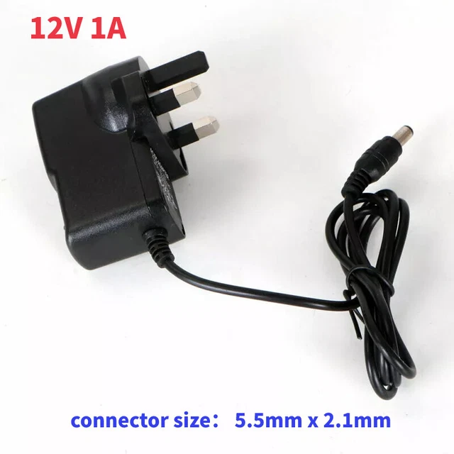 12V 1A AC/DC Power Supply Charger Switching Adapter Converter UK Plug £ ...