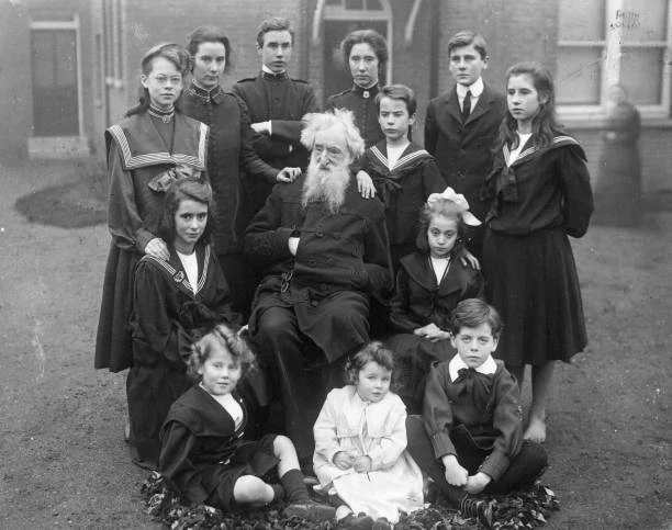 GENERAL WILLIAM BOOTH founder of the Salvation Army surrounded by - Old ...