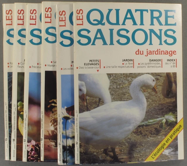 LES QUATRE SAISONS du jardinage. Bimestriel. 1995. EUR 40,00 - PicClick FR