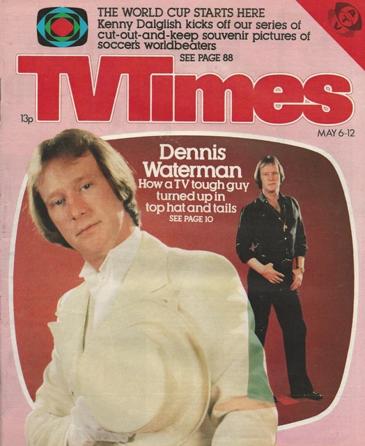 TV TIMES 6-12 mai 1978 (Dennis Waterman/Paul Nicholas/Keith Harris/Ben ...