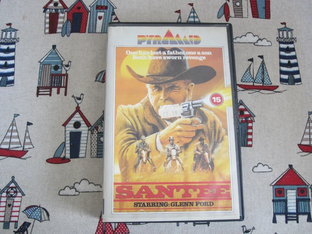 SANTEE 1975 FILM Starring Glenn Ford Ex Rental Big Box Vhs Video Tape ...