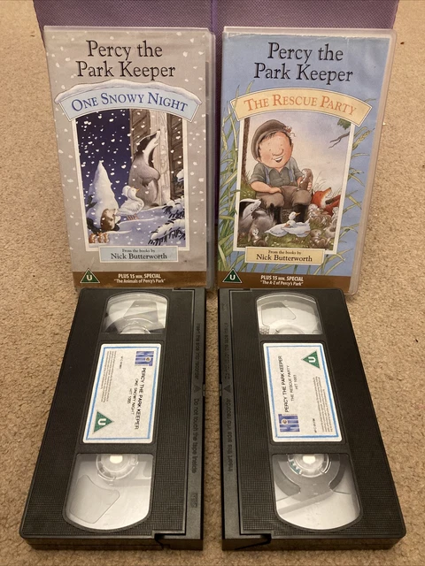 PERCY THE PARK Keeper One Snowy Night Rescue Party VHS Video Tape ...