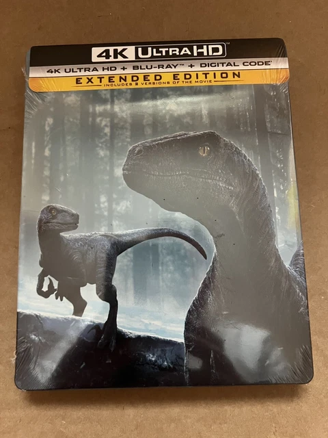 Jurassic World Dominion Steelbook 4k Ultra Hd Blu Ray Digital Code
