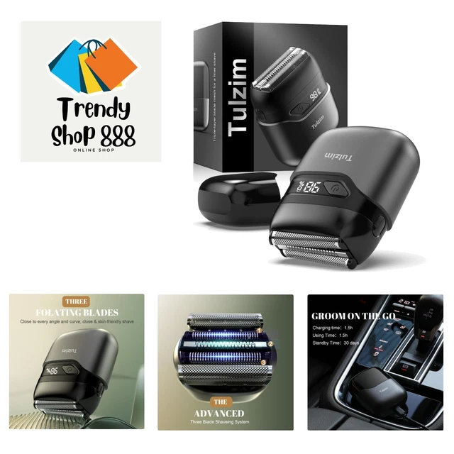 ELECTRIC FOIL SHAVERS for Men, Upgraded Mini Electric Razor with LED ...