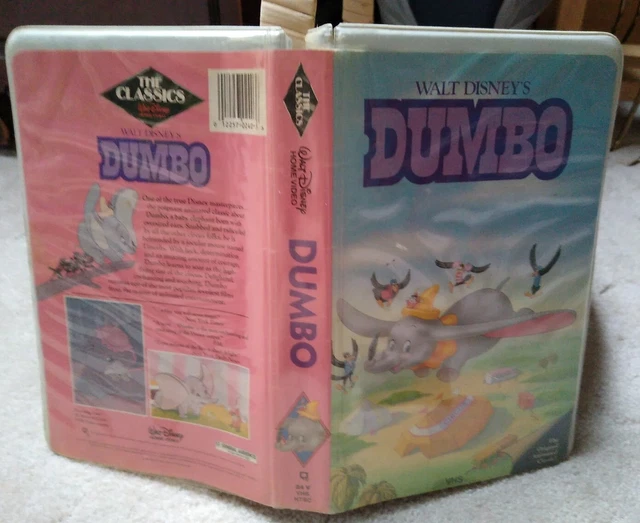 1985 FIRST RELEASE Dumbo VHS Walt Disney Black Diamond Classics RARE ...