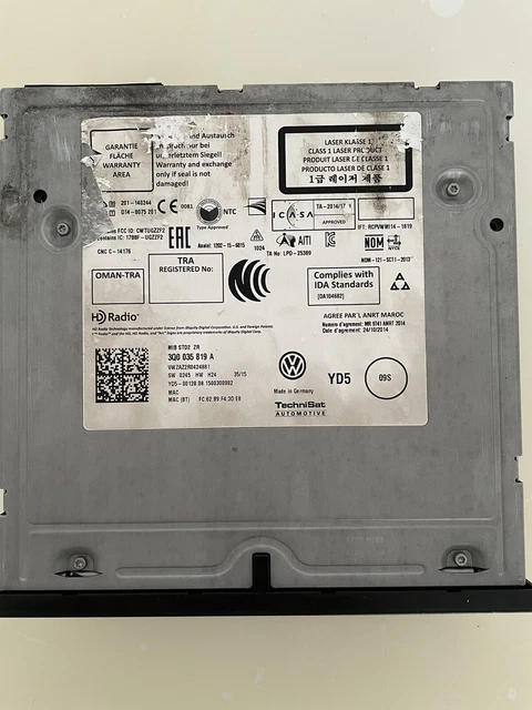 ORIGINAL VW PASSAT B8 Polo 6C Composition Media Unit MIB STD2 ...