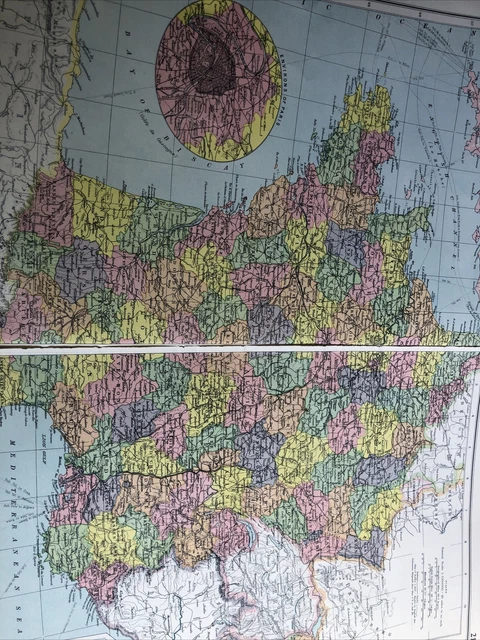 1943: MAP OF France Vintage Larger Than A3 Size Original Print £24.95 ...