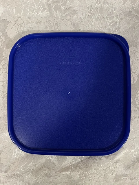 TUPPERWARE MODULAR MATES Square Seal Replacement Lid 1623 Sapphire Blue ...
