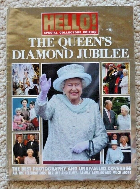 RARE 2012 HELLO Magazine Queen Elizabeth Diamond Jubilee Photos Family ...