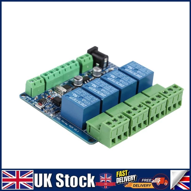 MODBUS RTU 4 Way Relay Module 4 Switch Volume Road Input 485 Communication £9.19 - PicClick UK