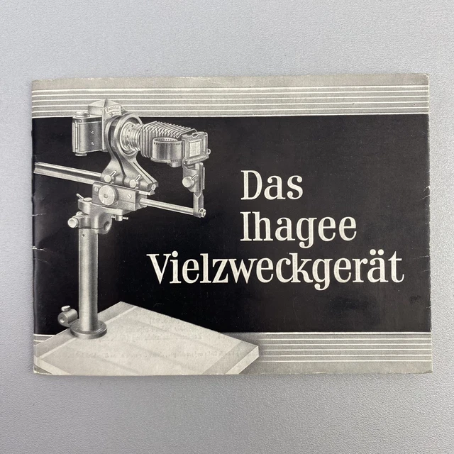 ISTRUZIONI &&DAS IHAGEE dispositivo multiuso"" 1954 Ihagee Kamerawerk ...