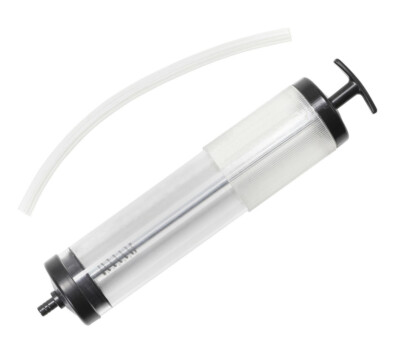 DOSING HAND PUMP 500ml syringe with hose attachment for engine oil ...