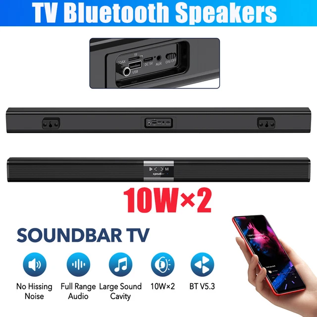 SMART BLUETOOTH SOUNDBAR TV Speaker Loud Stereo Bass Wireless Sound Bar ...